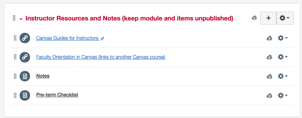 Course Readiness Checklist Canvas